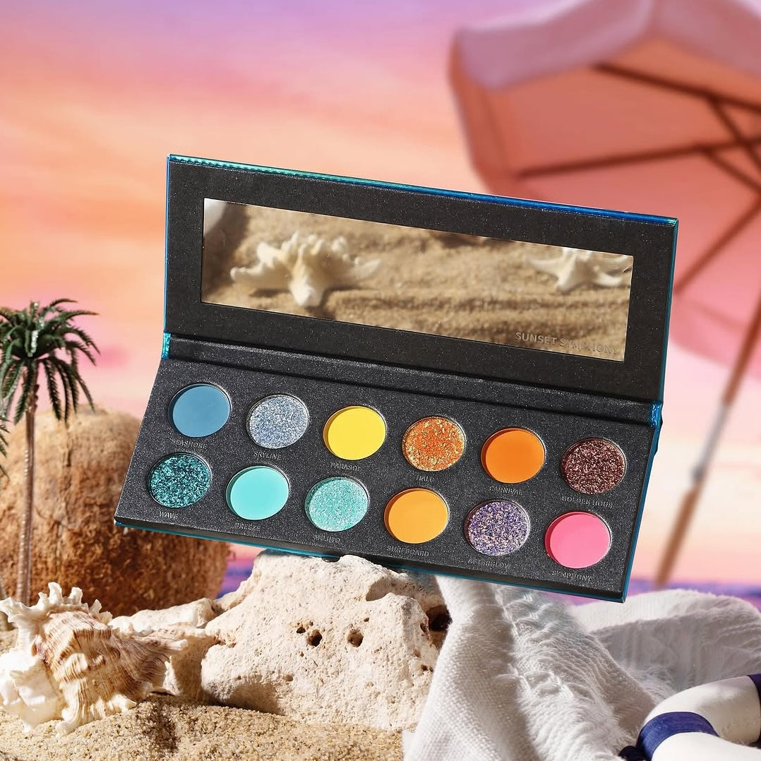 Sunset Symphony eyeshadow palette - KRYPTEIN COSMETICS – I FEEL BEAUTIFUL